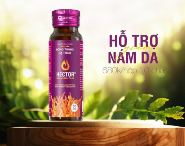 [Mua 1 Tặng 1] Hộp Hector Collagen Plus (10 chai) tặng 1 mật ong ...